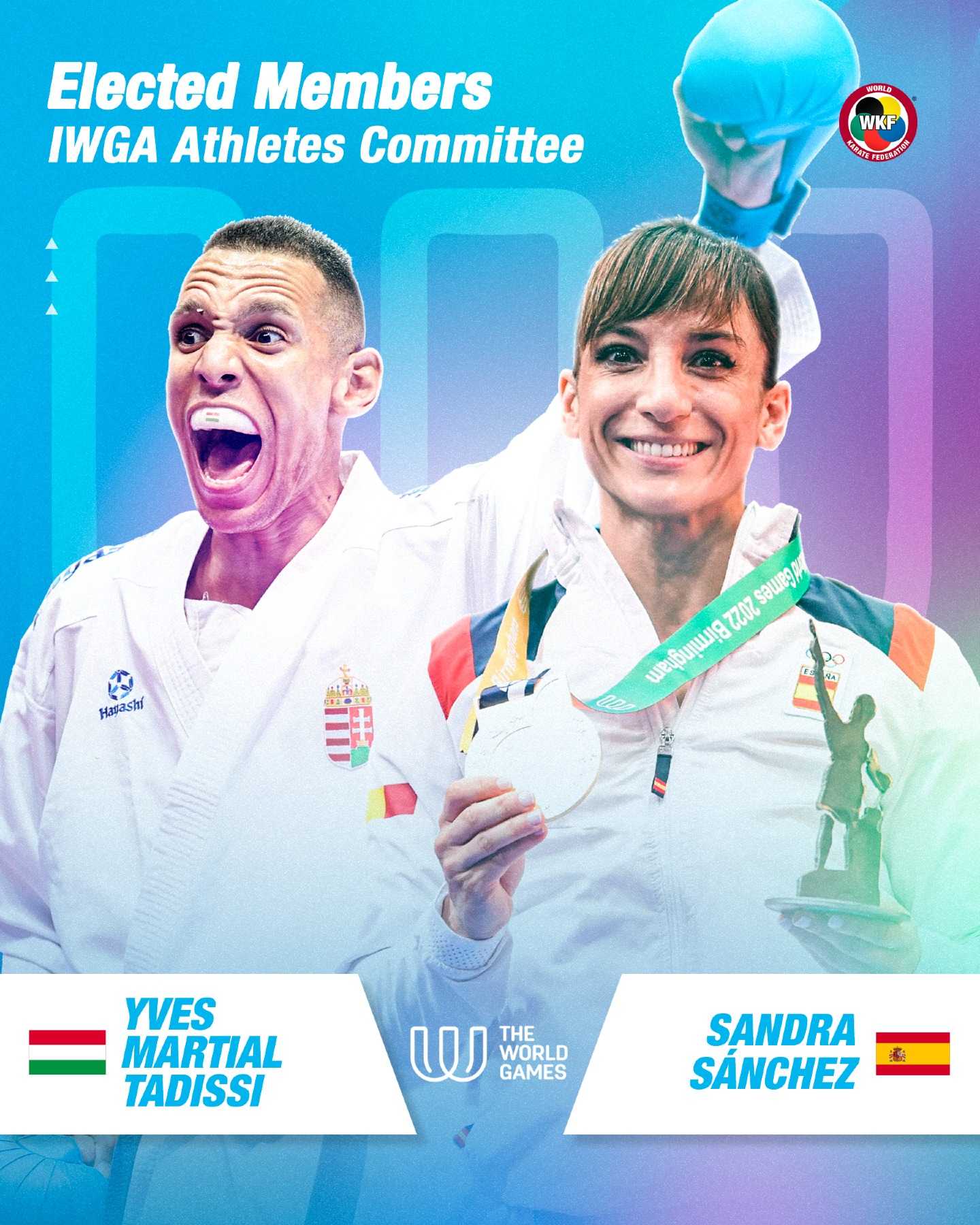 Karate Champions Elected to IWGA Athletes’ Commission - Karate News